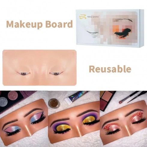 Makeup practice face board