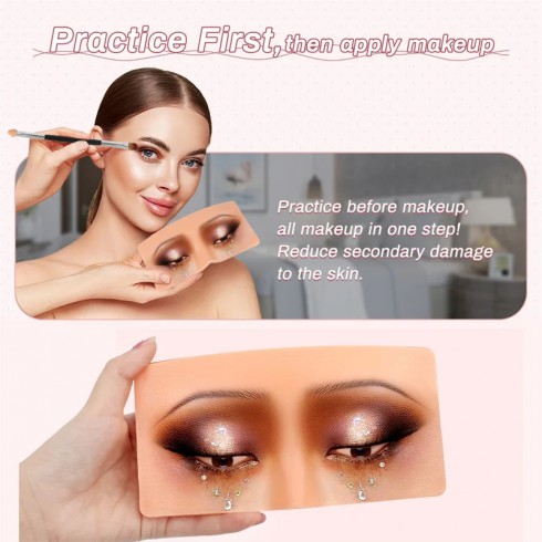 Makeup practice face board